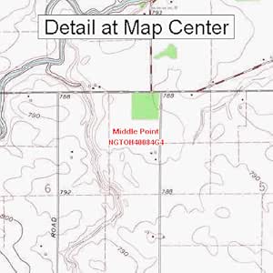 Amazon.com: USGS Topographic Quadrangle Map - Middle Point, Ohio ...