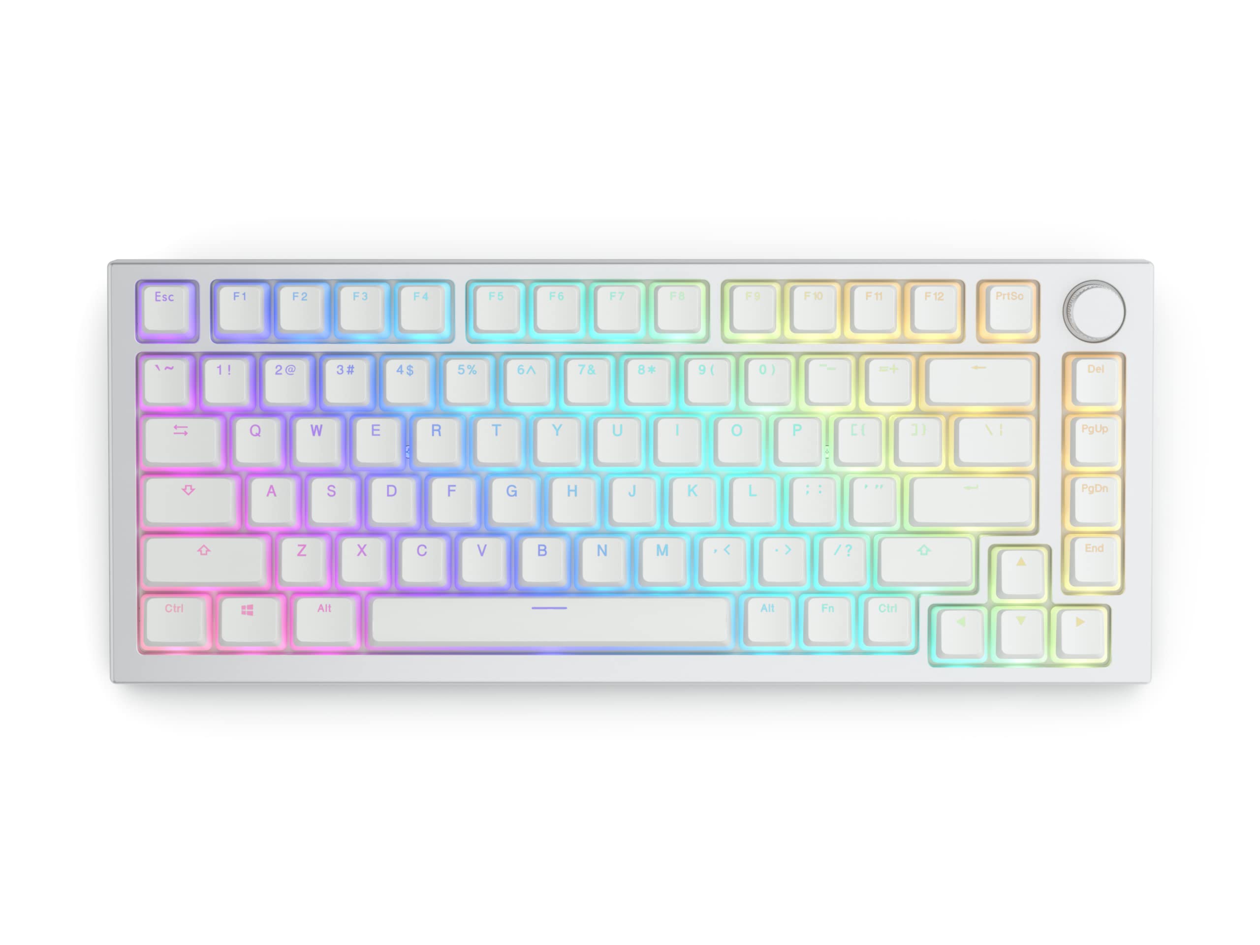 Keyboard Keycaps Glorious Gmmk Pro Barebones Premium Rgb 75 White ...