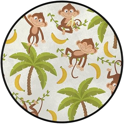 Amazon.com: ALALAL Cartoon Forest Animals Area Rug, Cute Woodland Deer ...