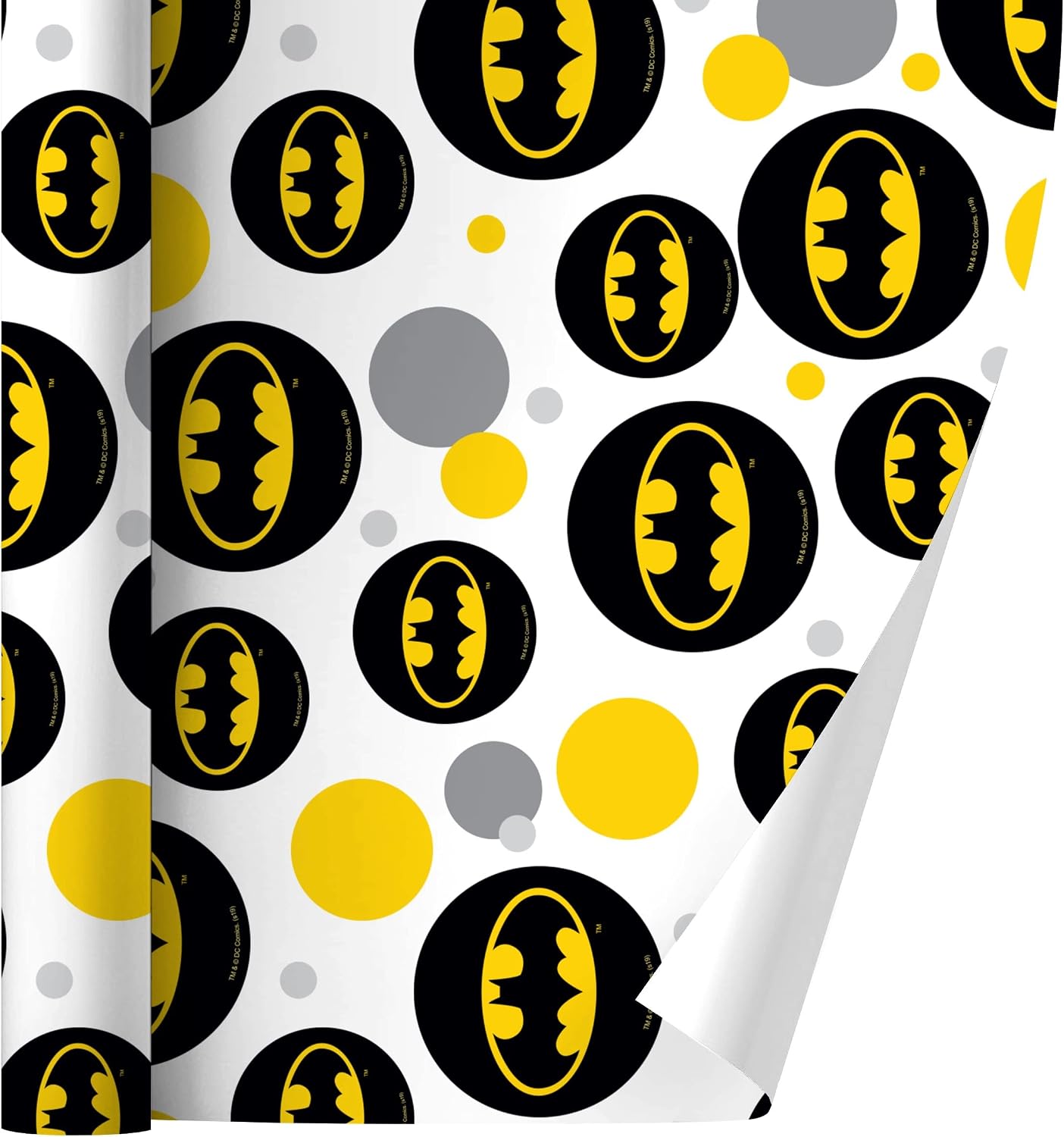 Amazon.com: GRAPHICS & MORE Batman Classic Bat Shield Logo Gift Wrap ...