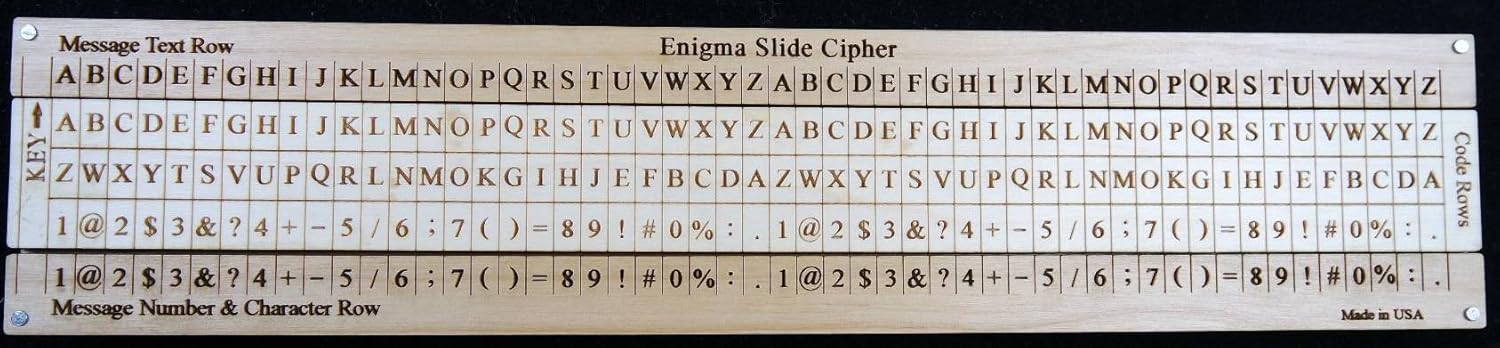 Amazon.com: Creative Crafthouse Enigma Slide Cipher - Linear Rule ...