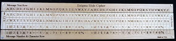 Amazon.com: Creative Crafthouse Enigma Slide Cipher - Linear Rule ...