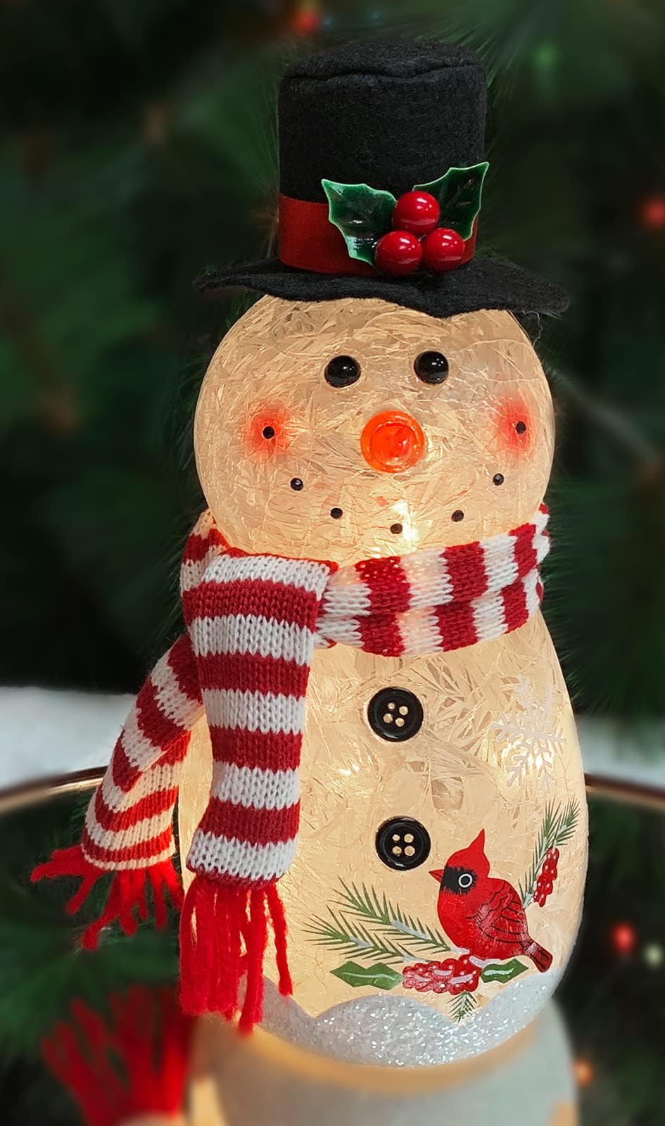 Amazon.com: Confetti Lites LED Standing Snowman with a Lamp and String ...