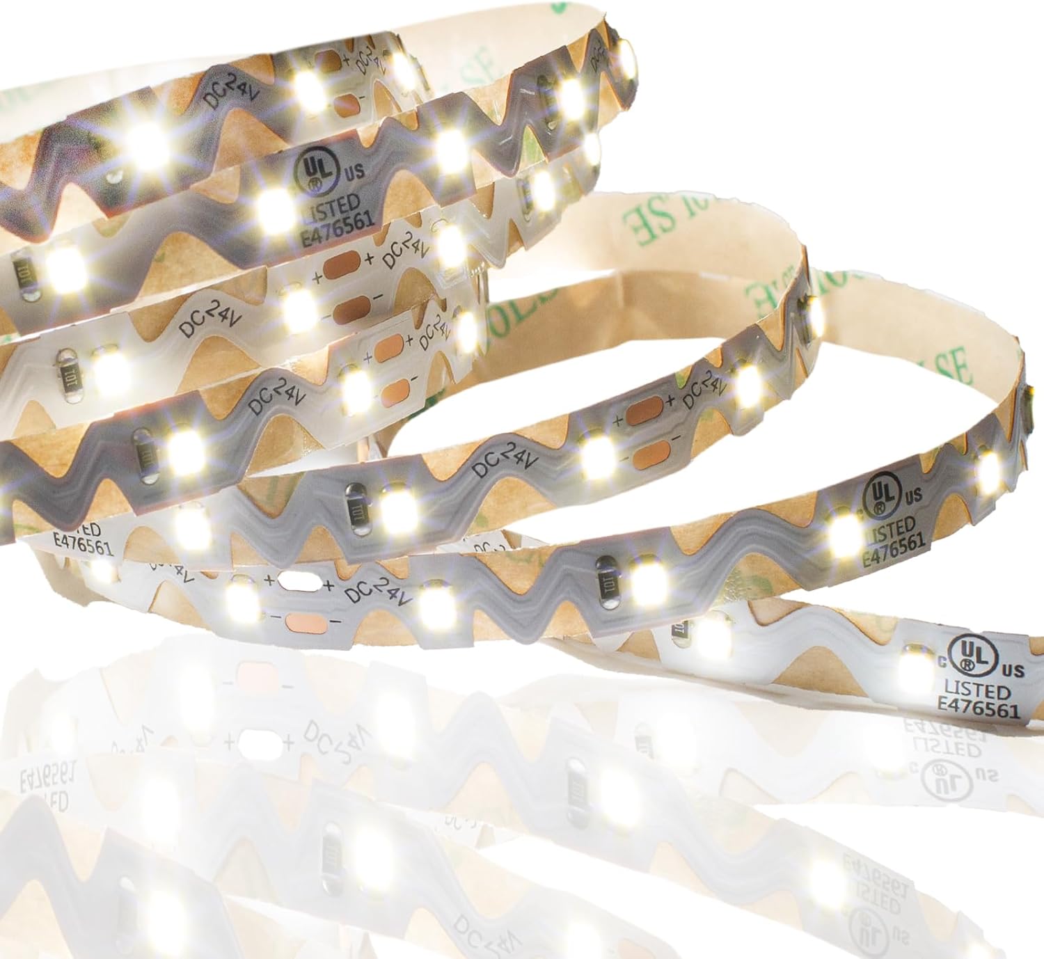 Amazon.com: LEDUPDATES 24V S Shape LED Strip Lights 5000K Pure White UL ...
