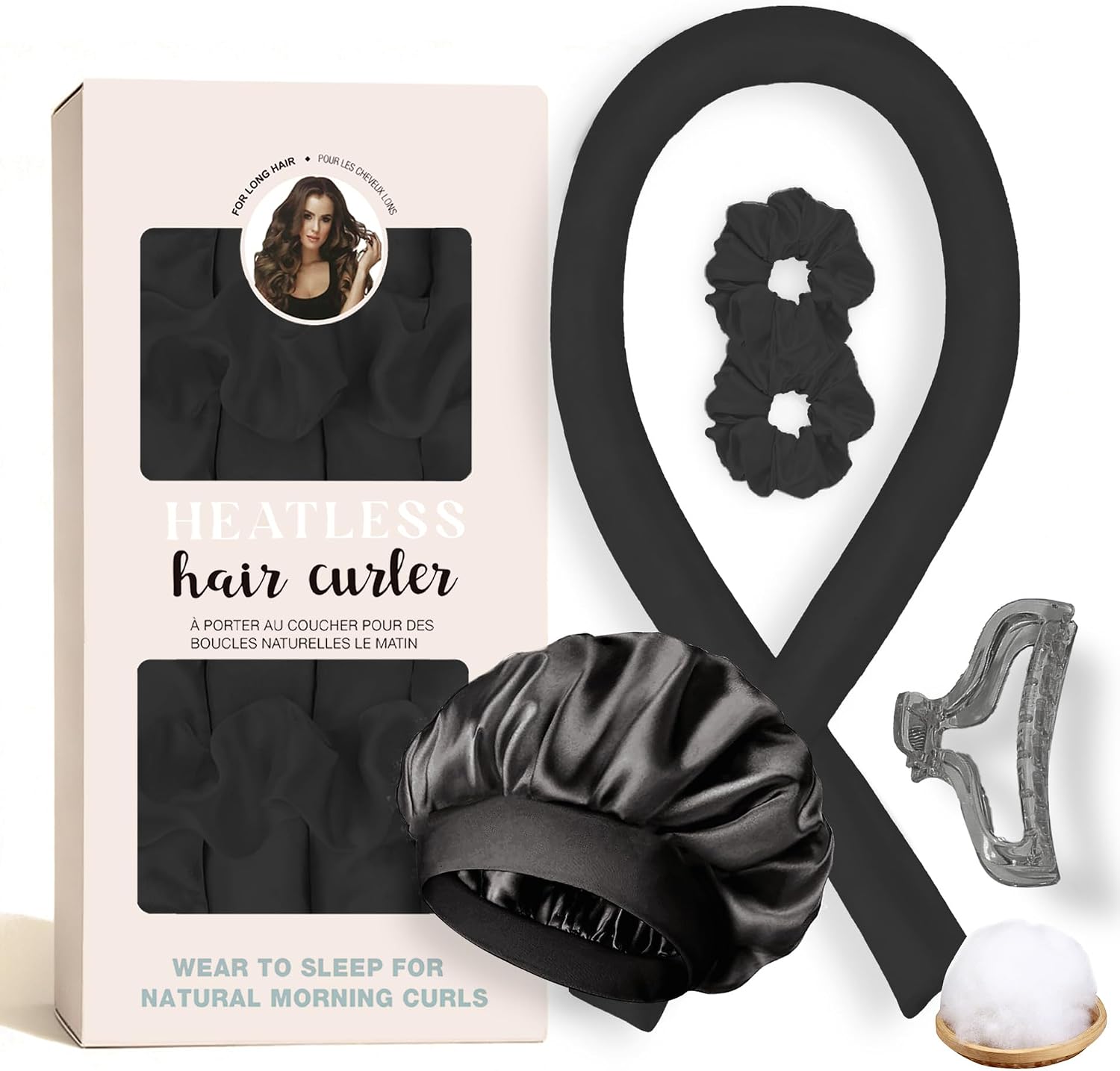 Satin Heatless Curling Set - Hair Rollers for Curls Heatless Hair ...