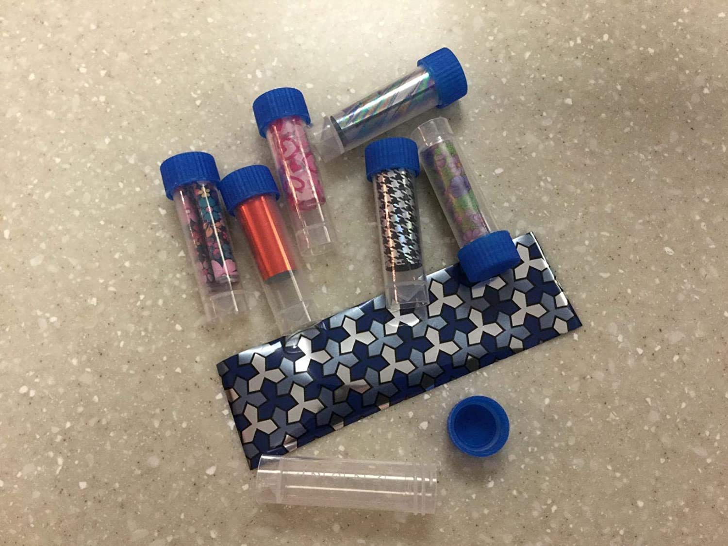 Snapklik.com : BLUECELL 50pcs Plastic Graduated Vial Tube