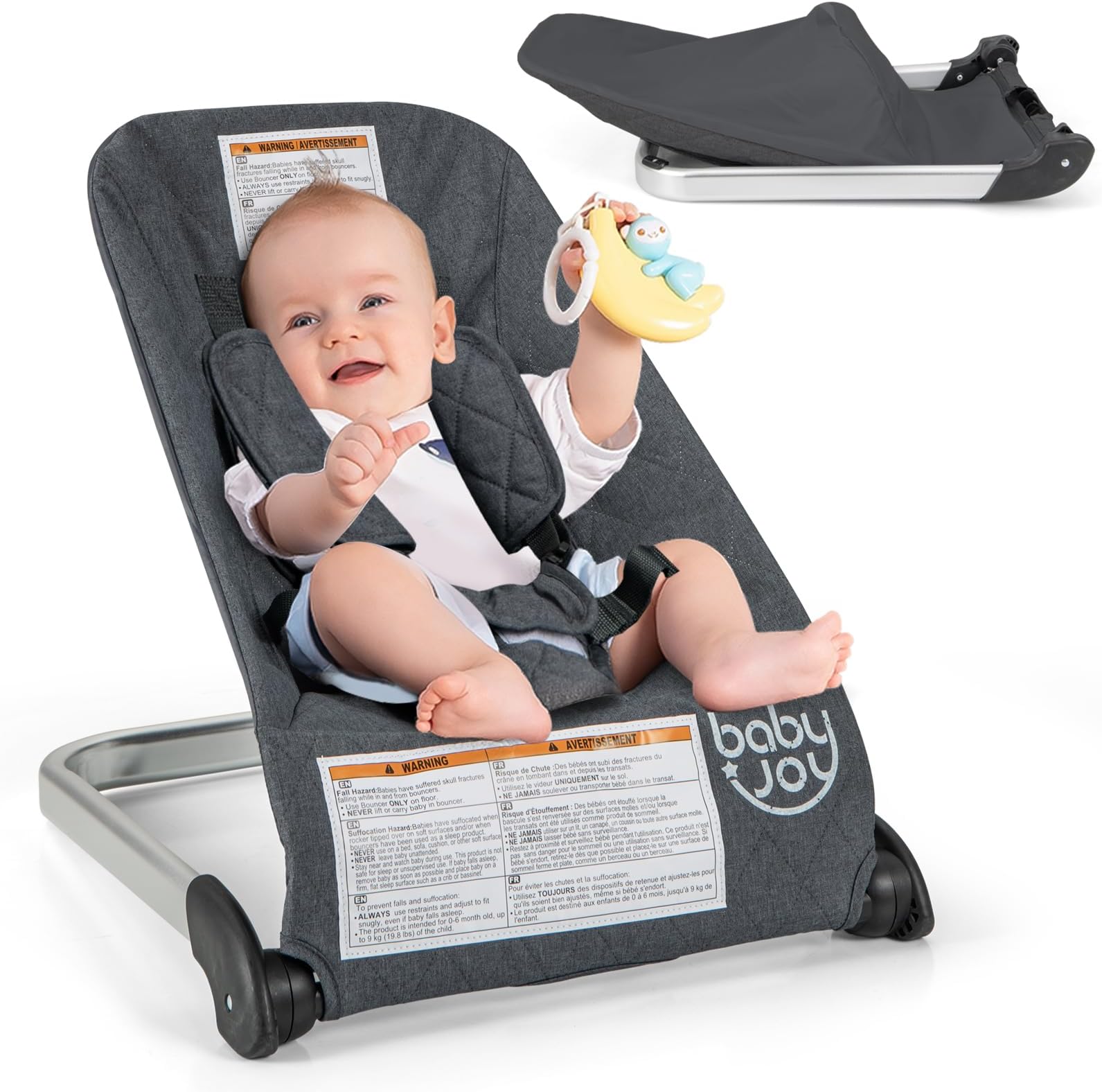 Amazon.com : AMKE CooCon Baby Bouncer,Ergonomic Bouncer Seat for Babies ...