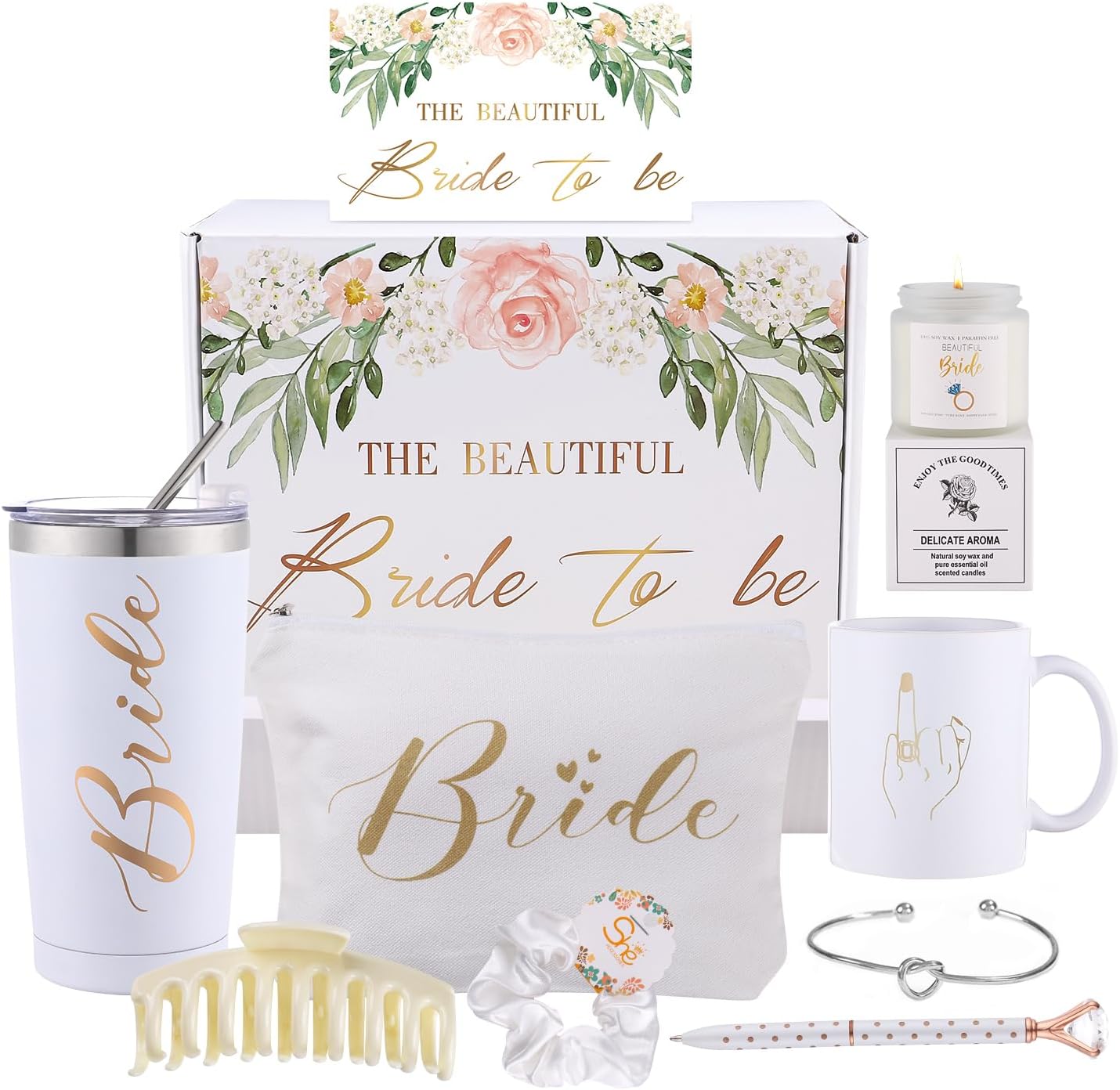 Amazon.com | Bride To Be Gifts Box, Bridal Shower, Bachelorette Gifts ...