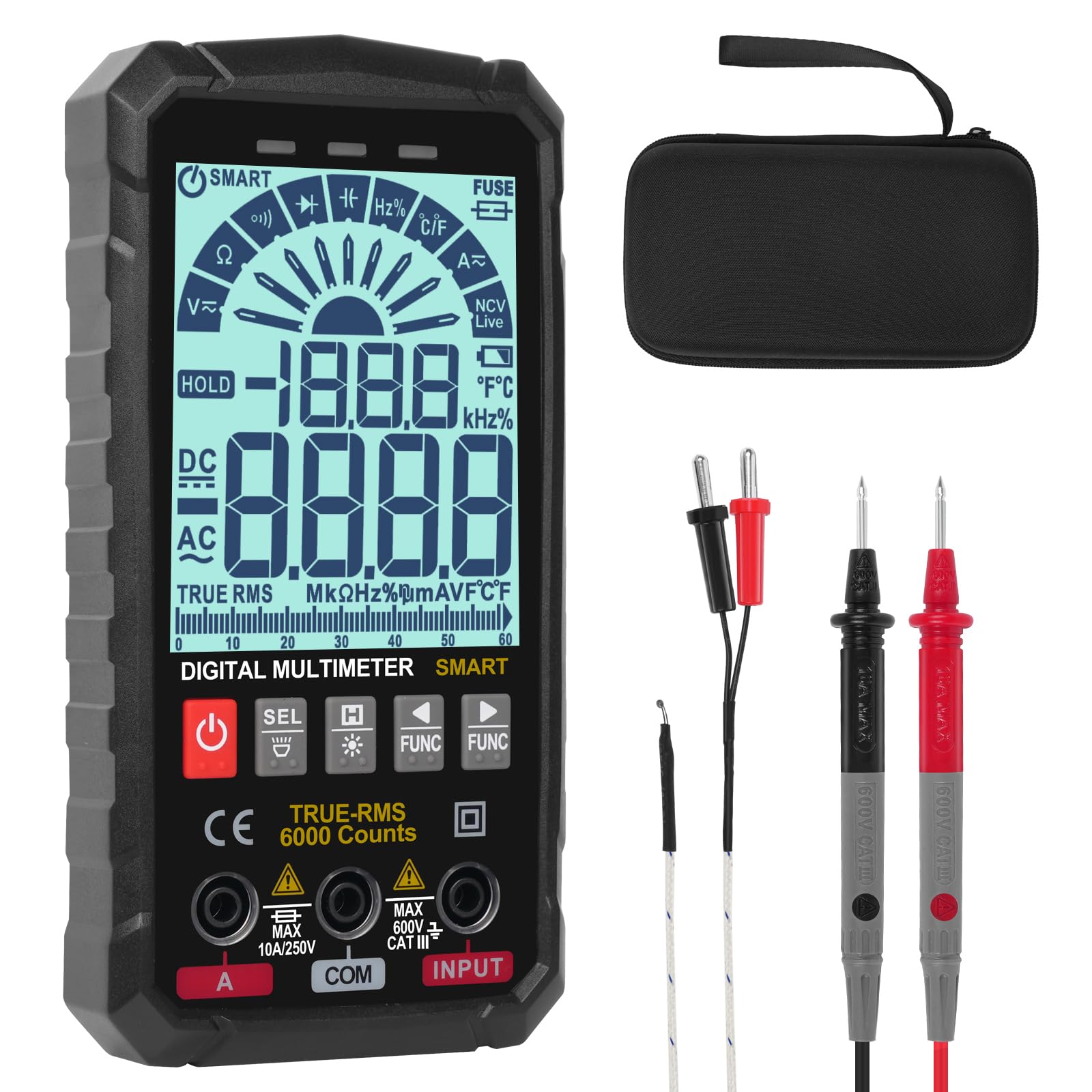 Snapklik.com : Digital Multimeter Voltmeter Smart Electrical Tester ...