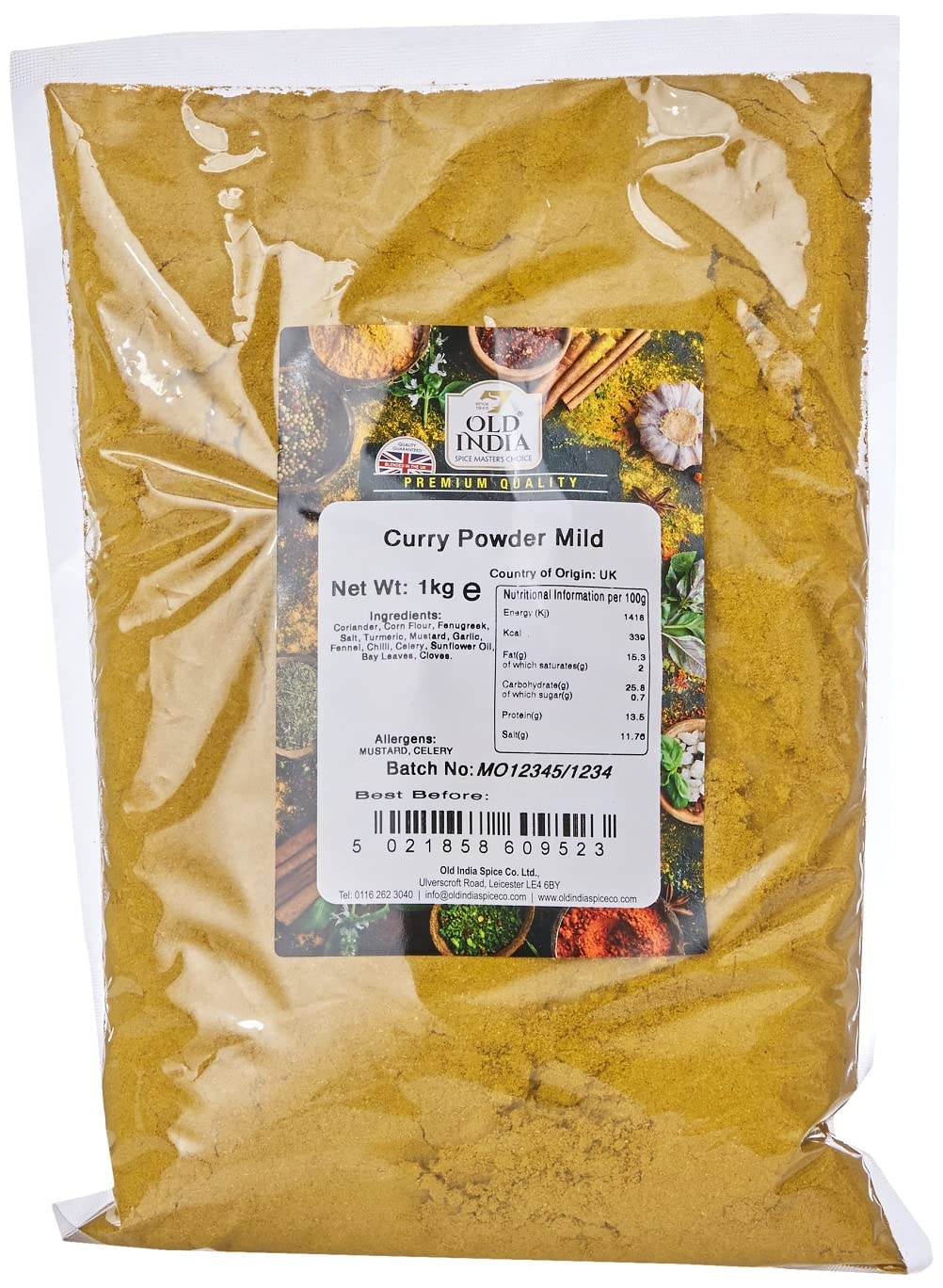 Old India Curry Powder Mild 1kg : Amazon.co.uk: Grocery