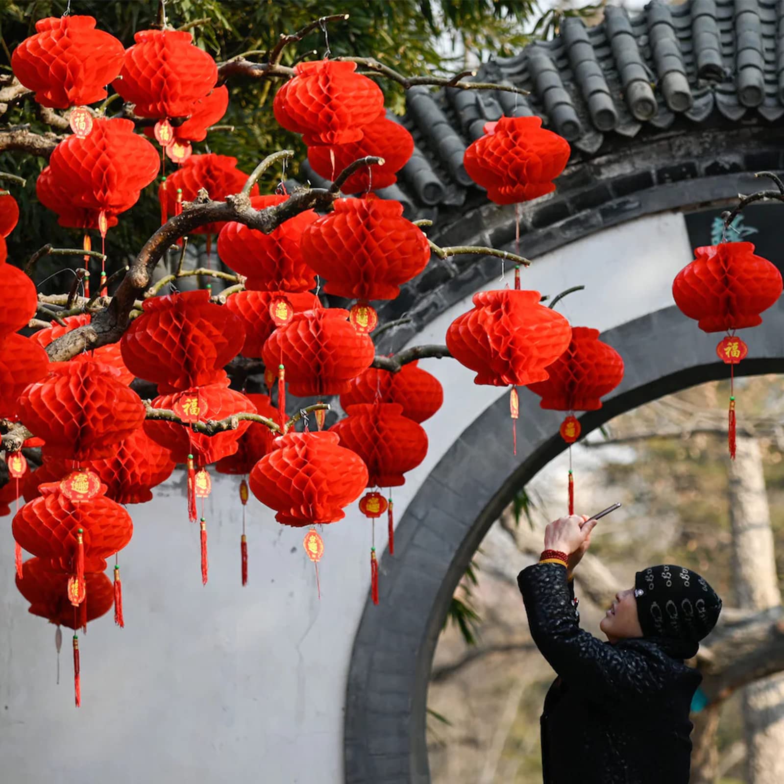 Plastic Outdoor Chinese Lanterns