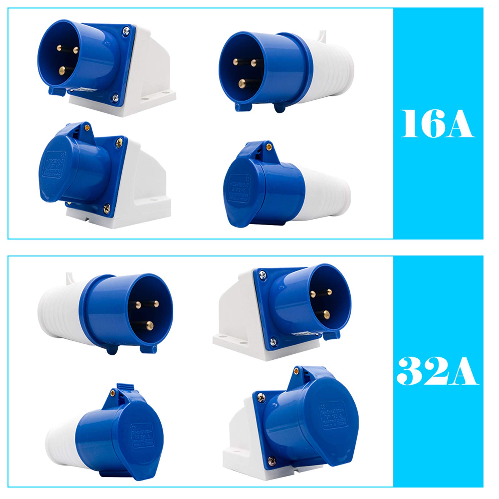 IP44 Outdoor Socket 16 Amp Surface Mounted Socket - 3 Pin 240V IP44 ...