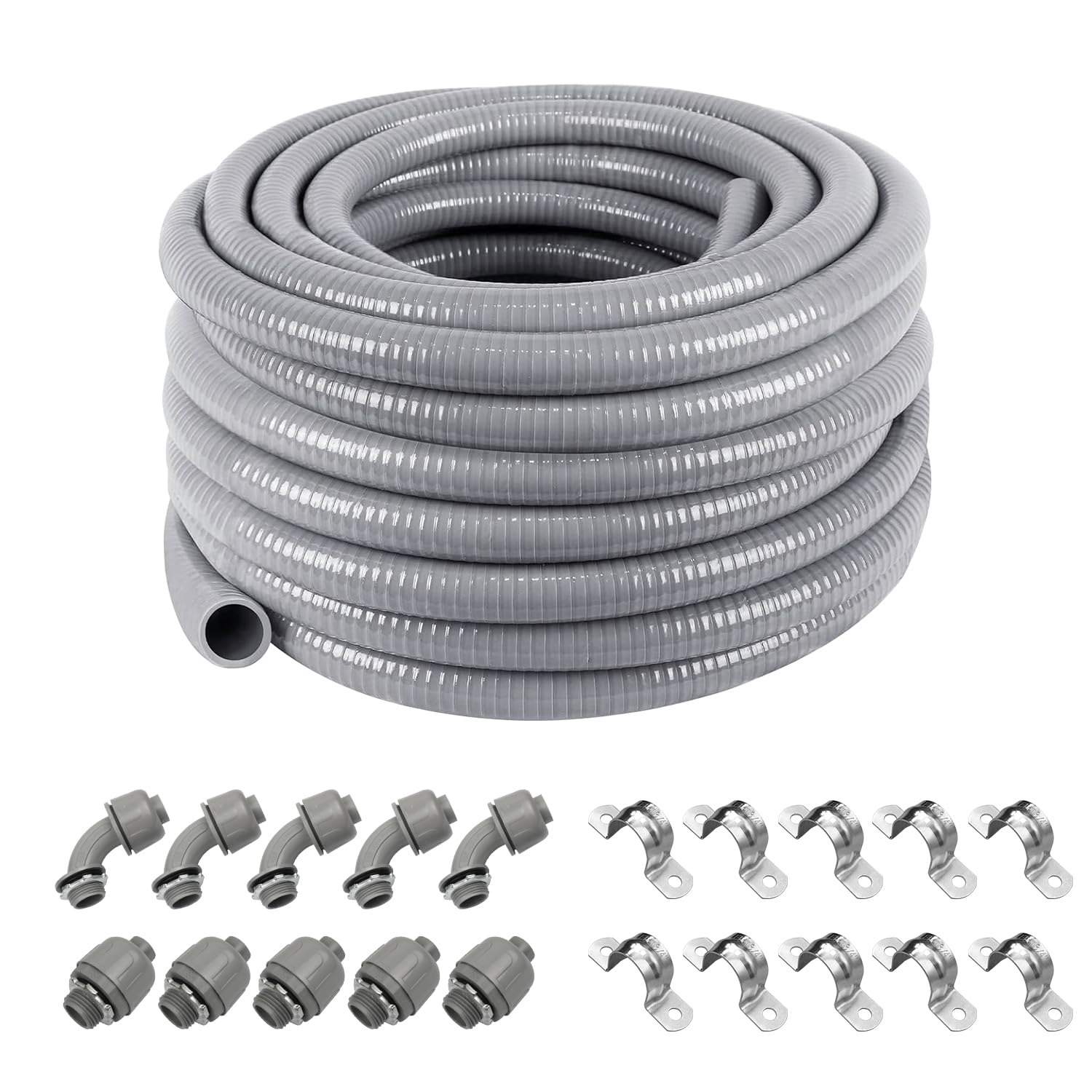 Snapklik.com : Z 3/4" Dia 50 Feet Flexible Electrical Conduit Liquid ...
