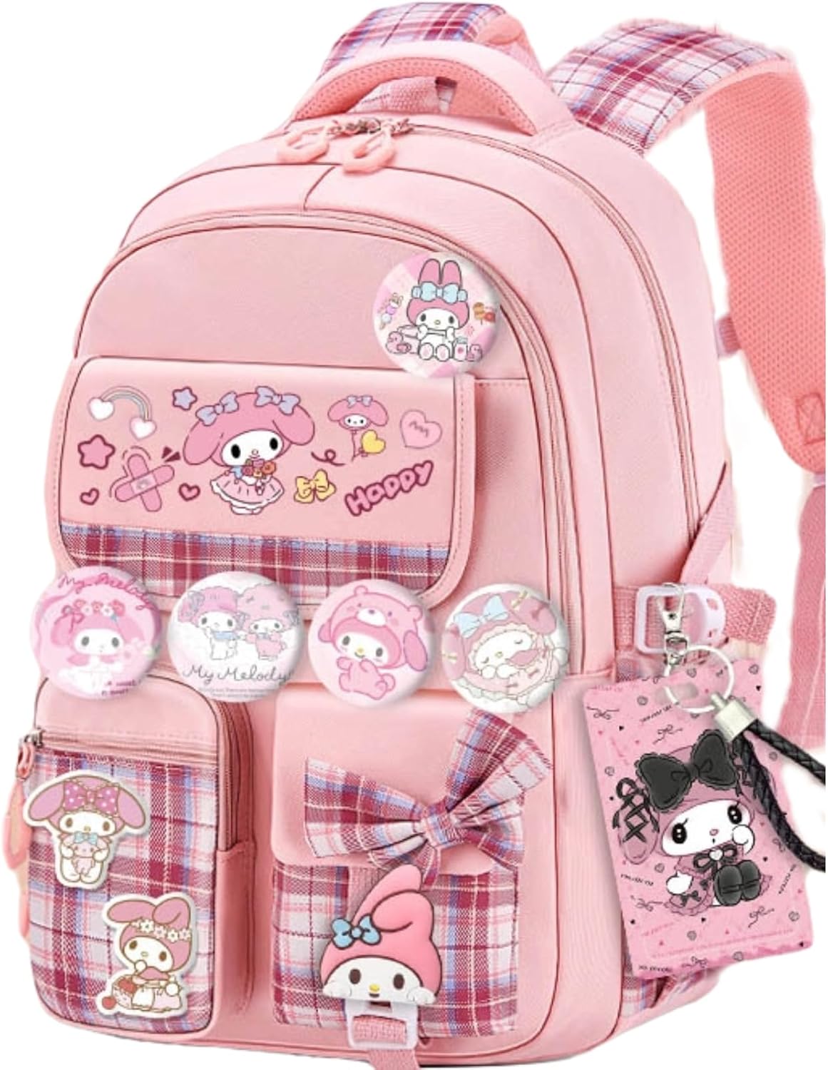Amazon.com | Kawaii Backpack with 18Pcs Accessories Anime Cartoon Anti ...