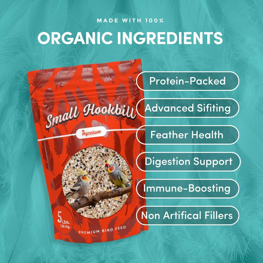 Snapklik.com : Mycelium Small Hookbill Food Organic Bird Seed For ...