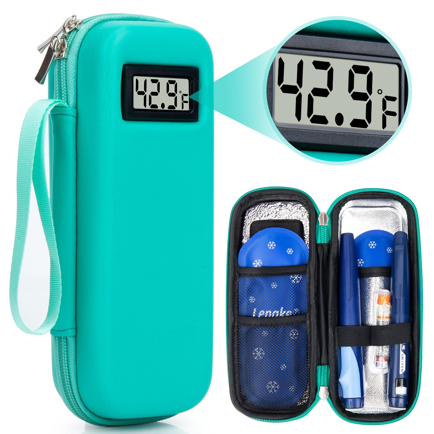 Amazon.com: Insulin Cooler Travel Case with Temperature Display with 2 ...