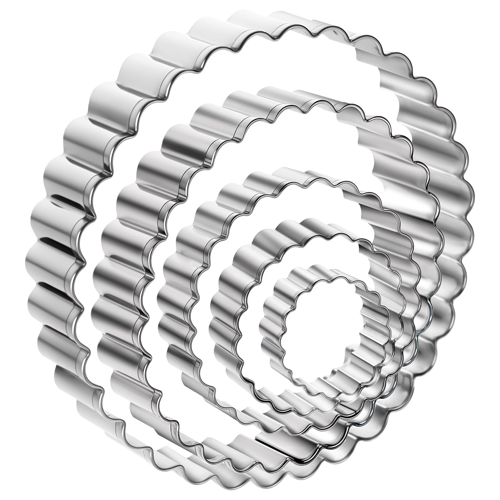 Amazon.com: 5PCS Biscuit Cutters for Baking, Round Biscuit Cutter 1.5 ...