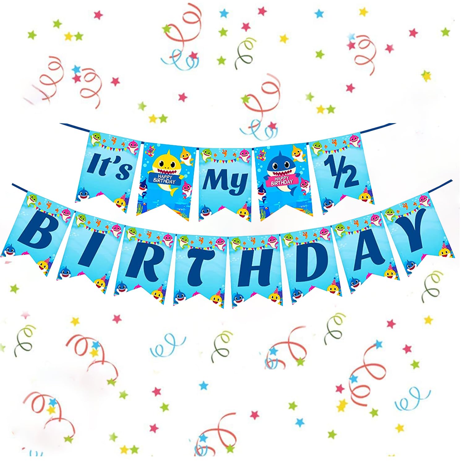 Party Propz Its My Half Birthday Banner(cardstock) - Set Of 1 Pcs ...