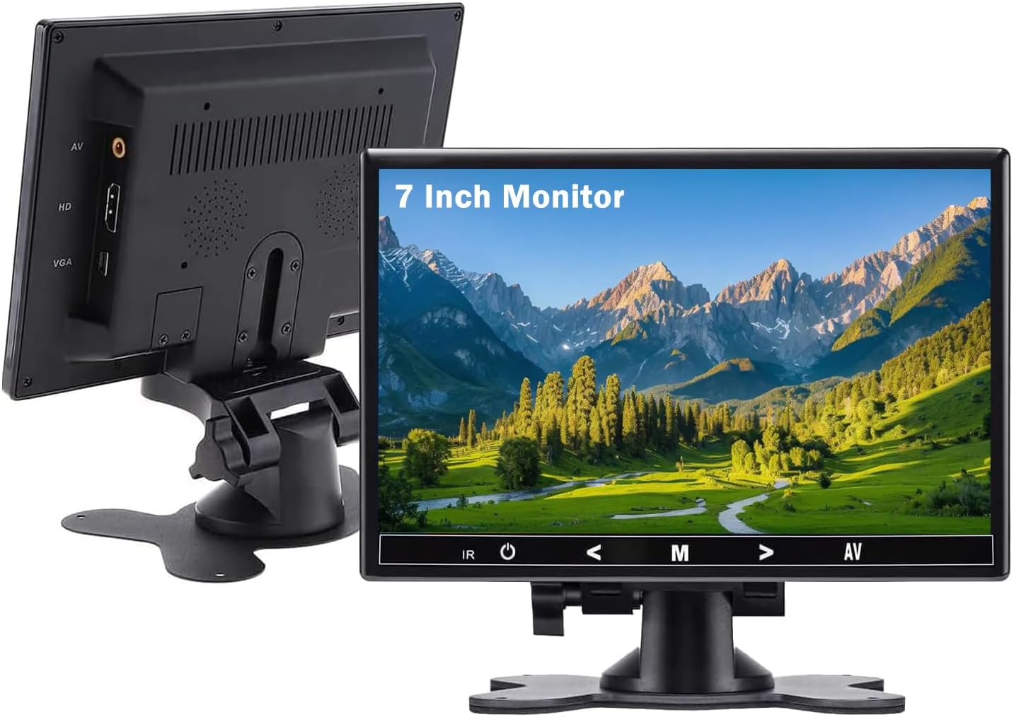 ANDUBEST CCTV Small Monitor 7 inch, 1024X600, 60Hz, 5ms Built-in ...