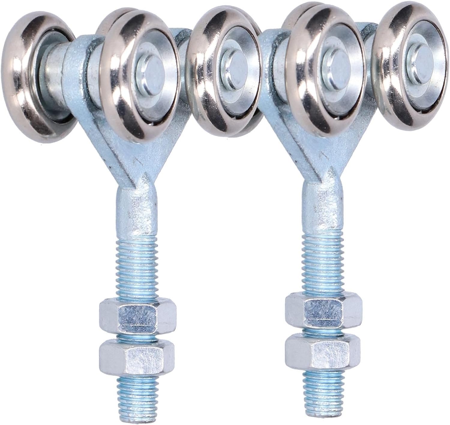 Amazon.com: Cechoayuu 4 Wheel Trolley Assembly Roller Trolley 2Pcs ...