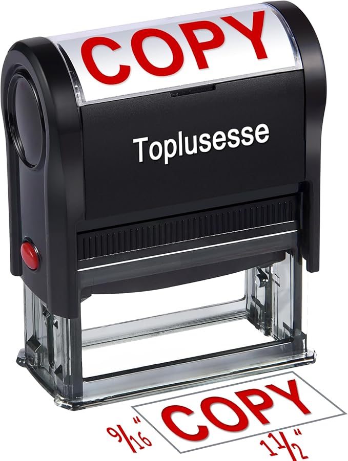 Amazon.com : Toplusesse Copy Stamp Self Inking Rubber Office Self ...
