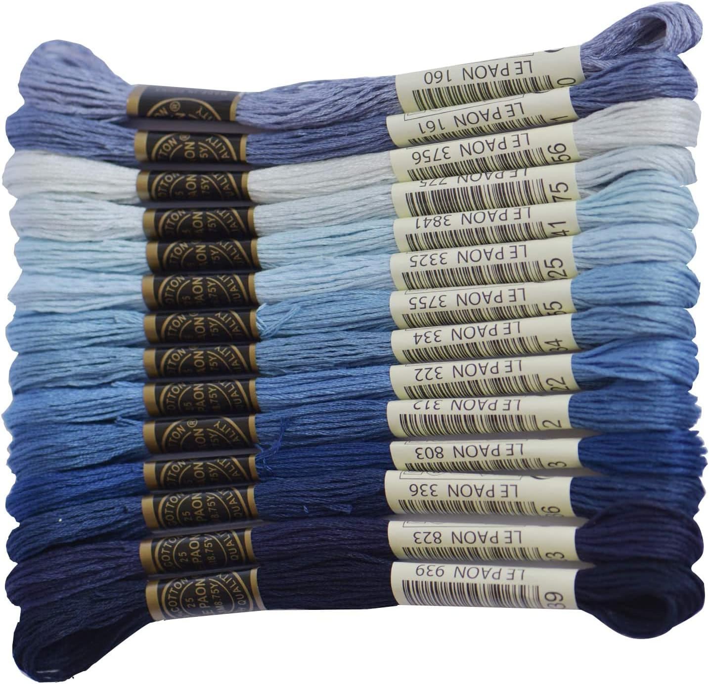 Amazon.com: Premium Rainbow Color Embroidery Floss - Cross Stitch ...