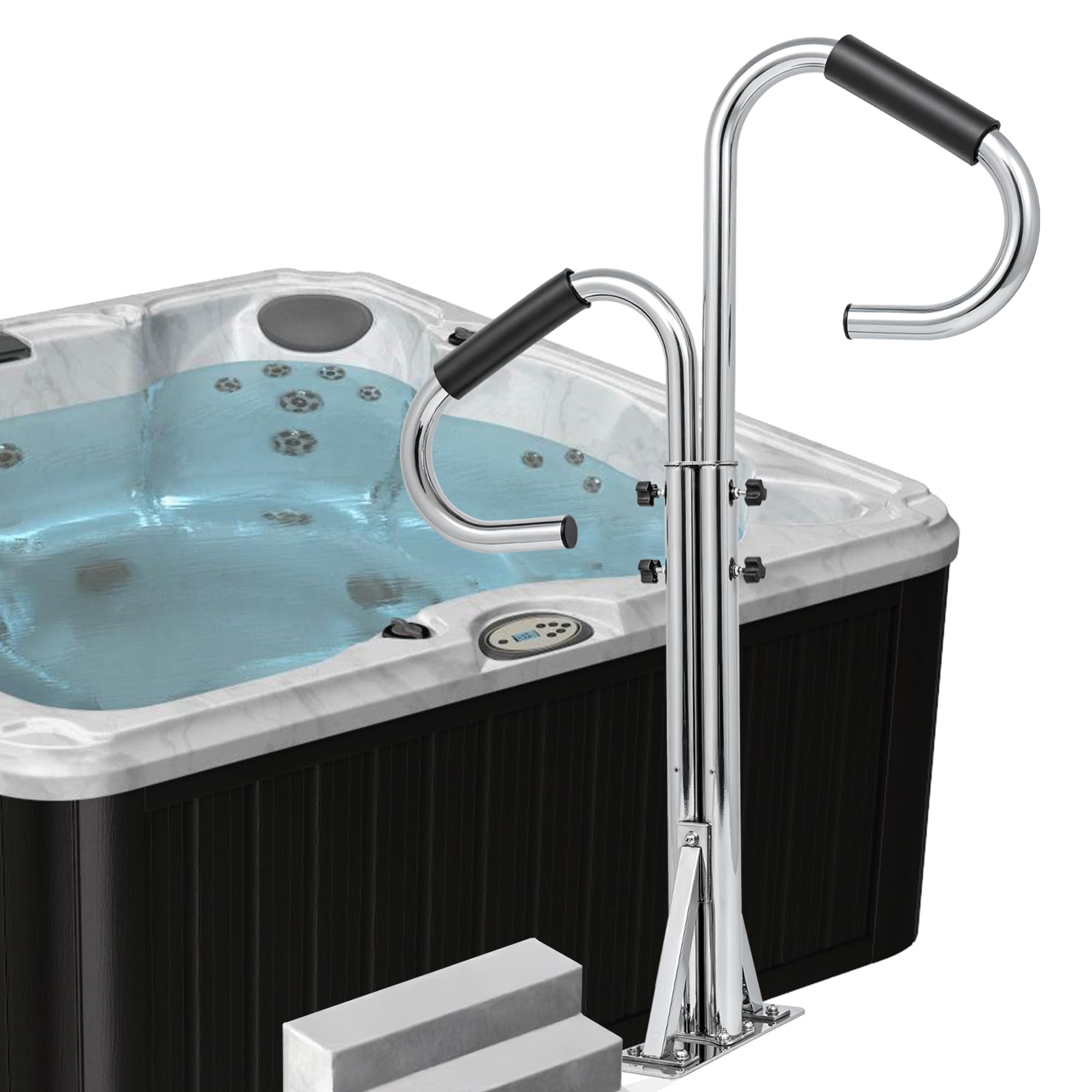 Hot Tub Railing To Get In And Out Yiwa Hot Tub Handrail, 600LBS ...