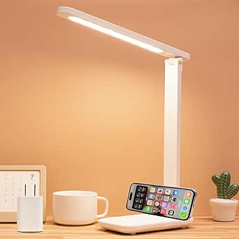 Wemart Desk Lamp, Portable LED Table Lamp with USB Charging Port ...