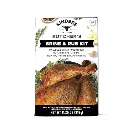 Amazon.com : Kinder's Butcher's Brine and Rub Kit, Includes Buttery ...