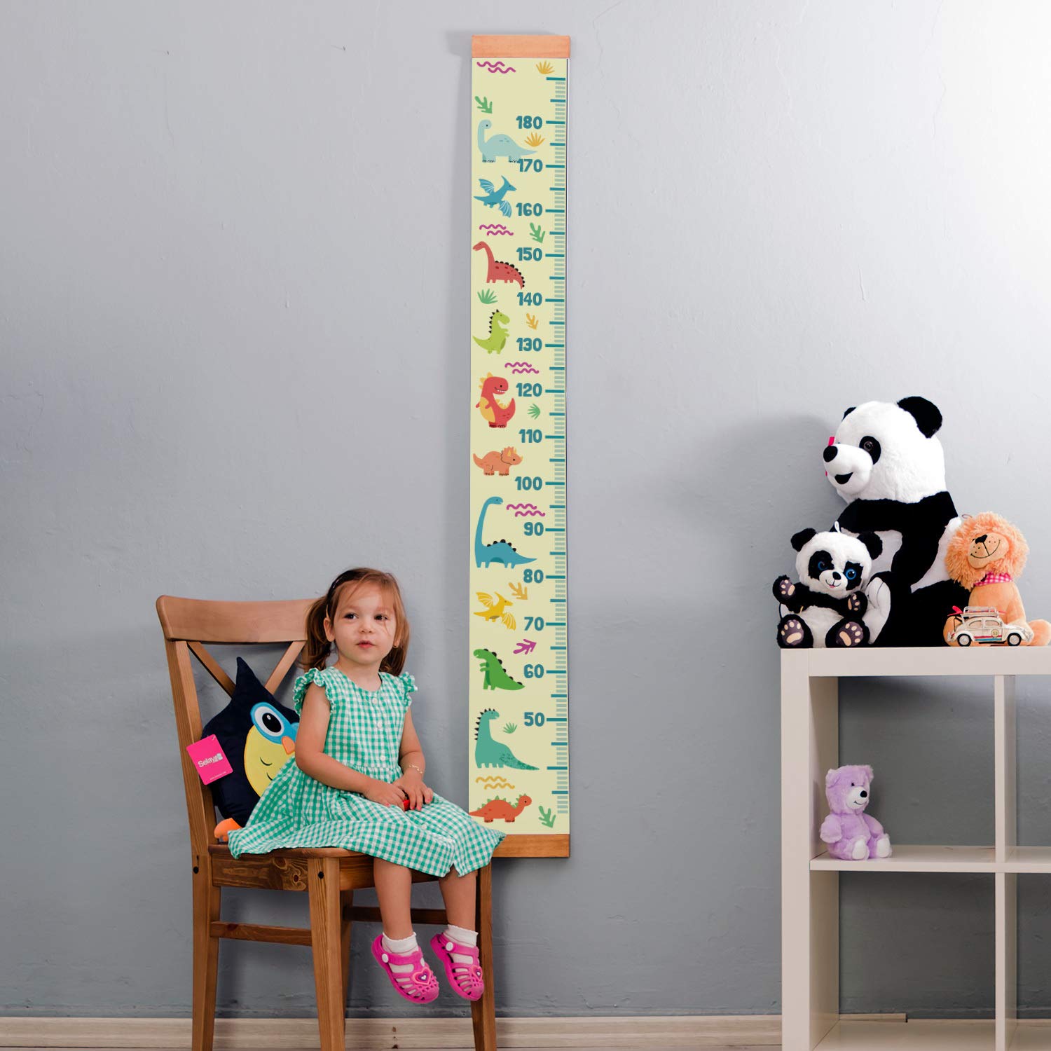Buy Height Chart for Kids with Correct Measures. Foldable Ruler Growth ...