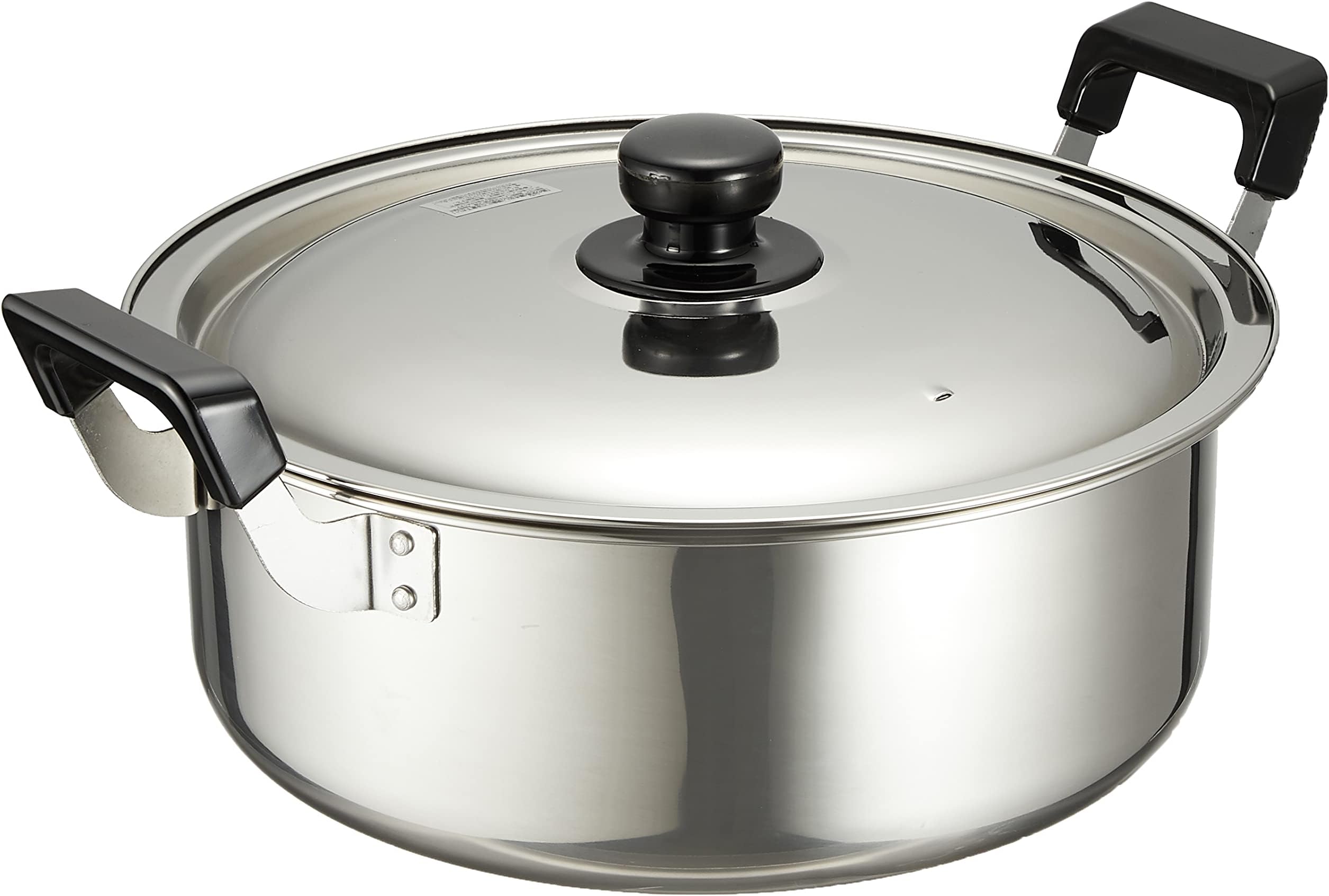 Amazon｜カクセー 卓上 たらふく鍋 24cm 3~5人用 サビにくい ステンレス製 両手鍋 ガラス蓋付き 軽量 ガスコンロ IH対応 四季彩 FSC-04 シルバー｜土鍋 オンライン通販