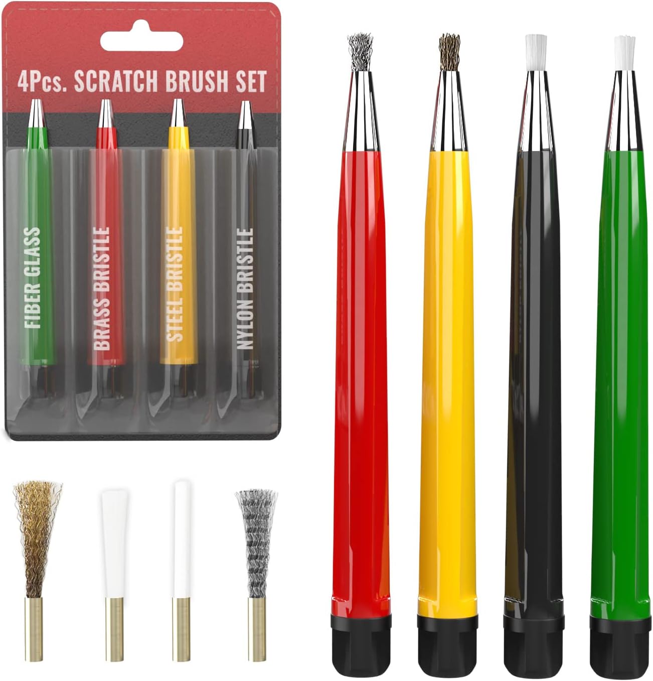 Amazon.com: Extra Thin Fiberglass Scratch Brush | BRS-290.00 : Health ...