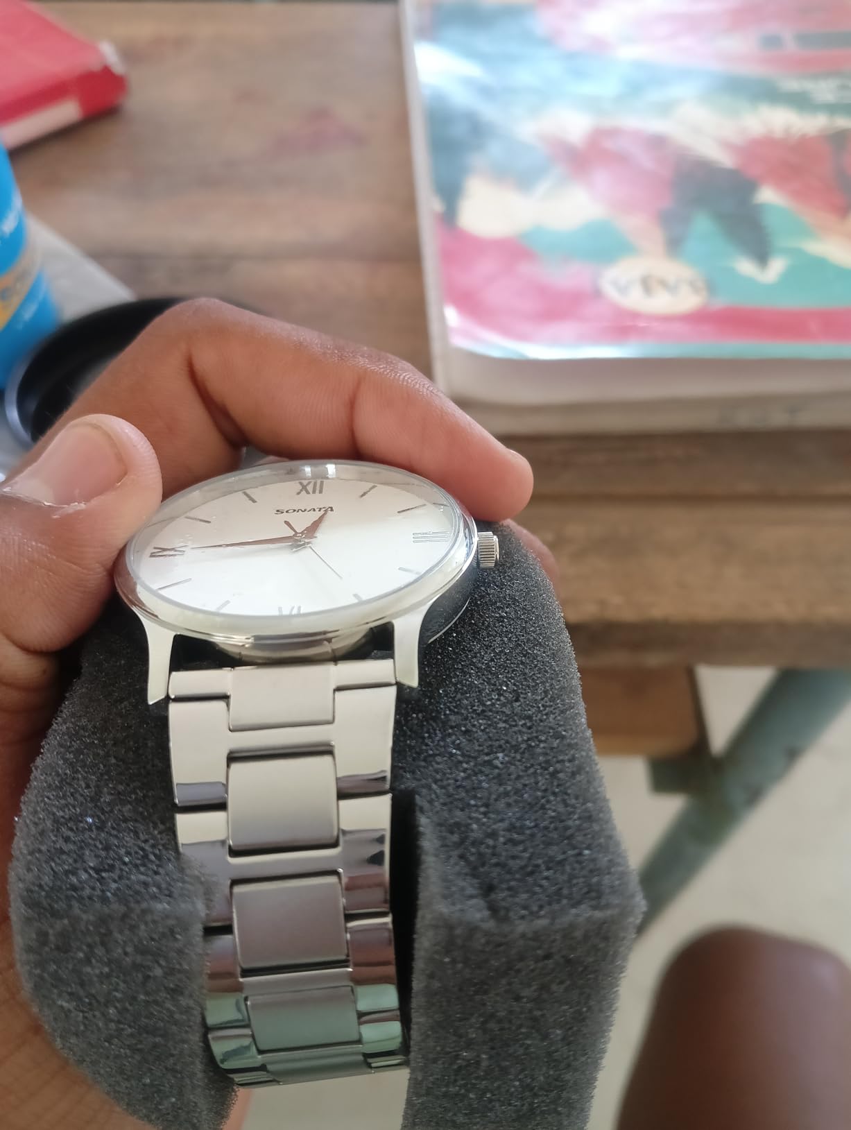 Sonata Aspire Quartz Analog White Dial Stainless Steel Strap Watch for ...