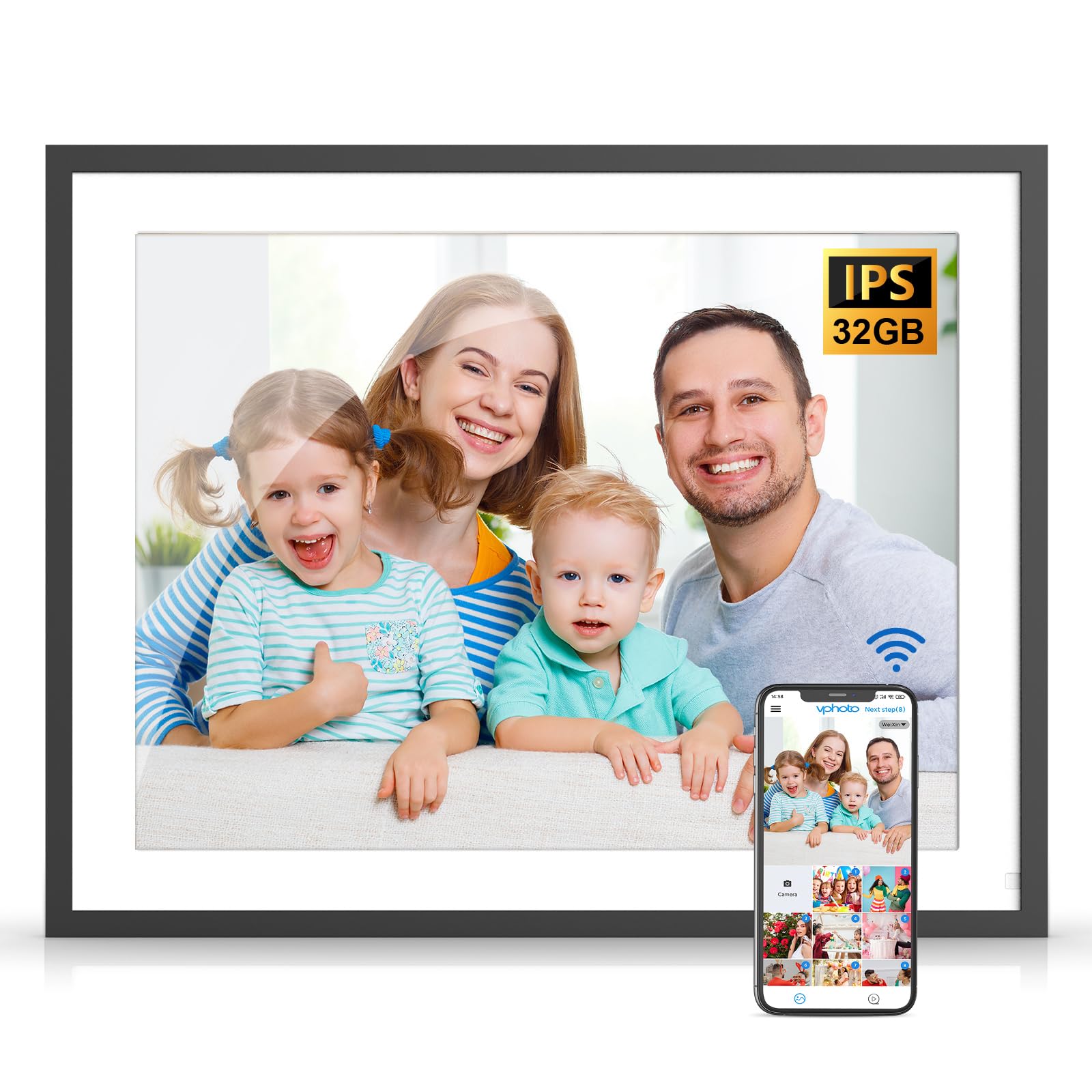 Amazon.com : 17-inch Digital Picture Album Large Digital Photo Frame ...