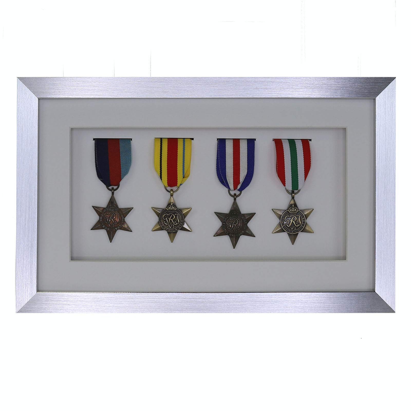 Buy 3d Deep Box Frame To Display War//Sports Medals Black White Grey ...