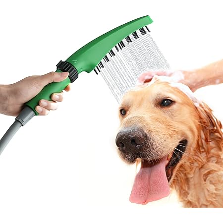 Amazon.com: Dog Shower Attachment Water Hose Nozzle Sprayer Set with ...