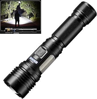 High-Powered LED Flashlight , Upgraded Powerful 2000 High Lumens ...