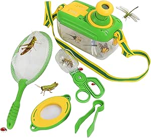 Amazon.com: C-LARSS Bug-Catcher Set for Kids | Bug-Catching Kit with Collector Box Tweezer ...