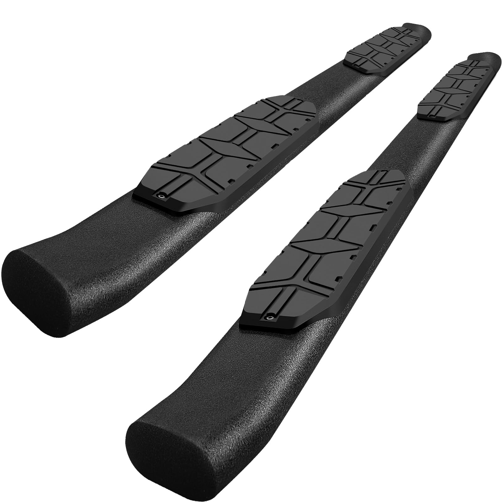4.3 Inches Oval Tube Bar Running Boards Compatible with 2015-2025 Chevy ...