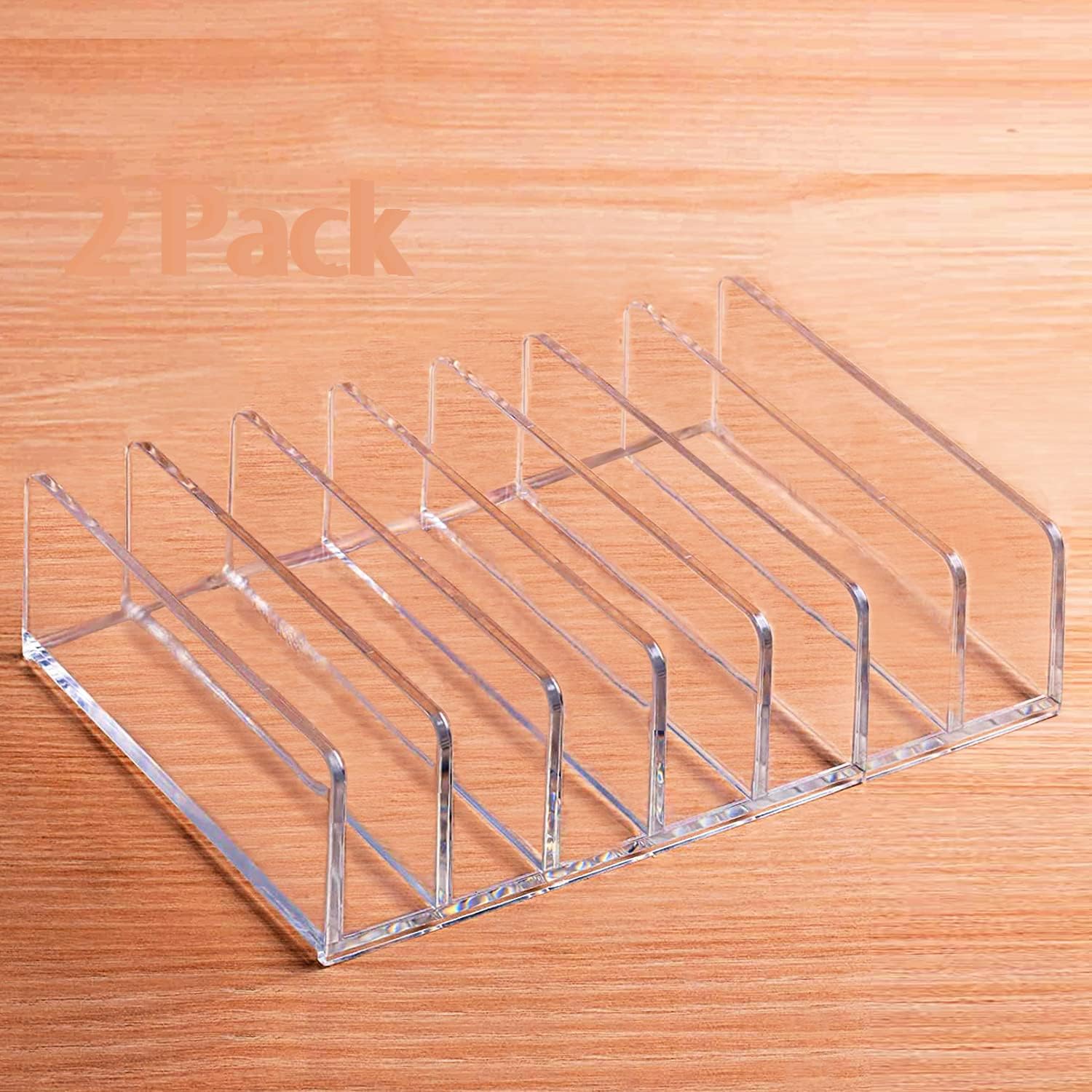 Amazon.com: Large Acrylic Cash Organizer 8 Section Clear Money Budget ...