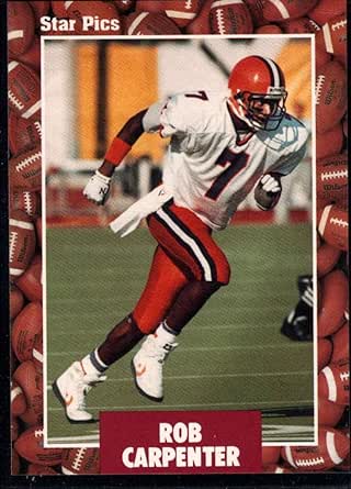 Amazon.com: Football NFL 1991 Star Pics #79 Rob Carpenter ...