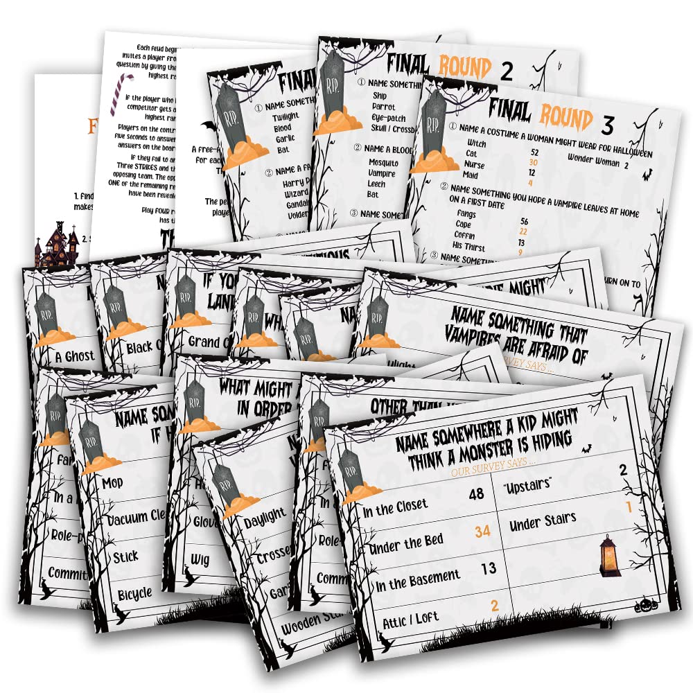 Buy Halloween Friendly Feud Quiz, Family Feud Quiz, Baby Shower Game ...