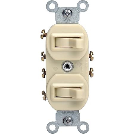 Leviton 5224-2I 15 Amp, 120/277 Volt, Duplex Style Single-Pole/Single ...