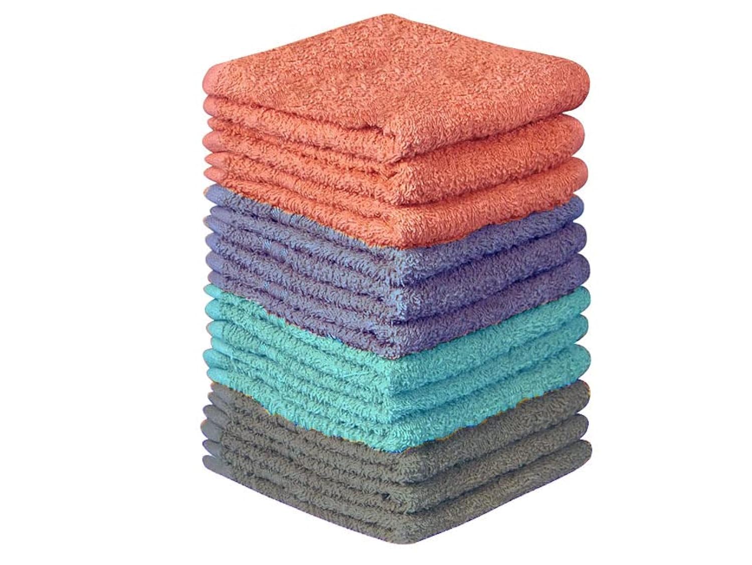 Amazon.com: Petal Cliff 15 Pack, 100% Cotton Wash Cloth, Wash Rags Pack ...