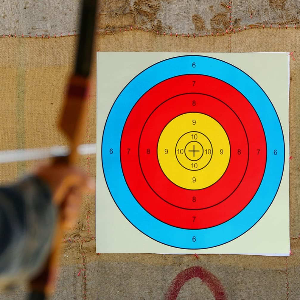 Amosfun 30pcs Target Paper Outdoor Archery Competition Dart Board Paper ...