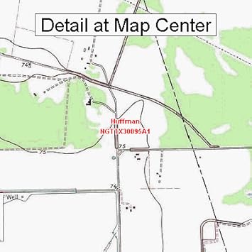 Amazon.com : USGS Topographic Quadrangle Map - Huffman, Texas (Folded ...
