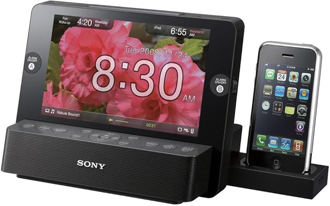 Amazon.com: Sony ICFCL75IP 30-Pin iPhone/iPod Radio Speaker Dock with 7 ...