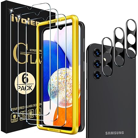 Amazon.com: [3+2 Pack] OMOTON Screen Protector for Samsung Galaxy A14 ...