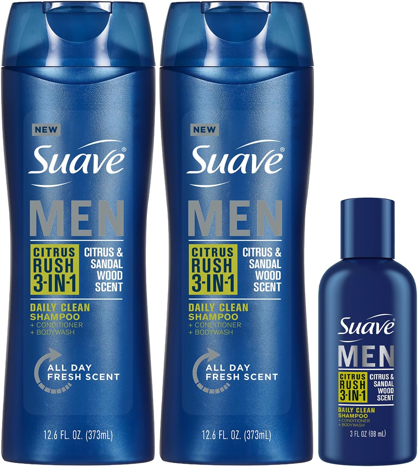 Amazon.com : Suave Body Wash, Shampoo & Conditioner 3-in-1 for Men ...