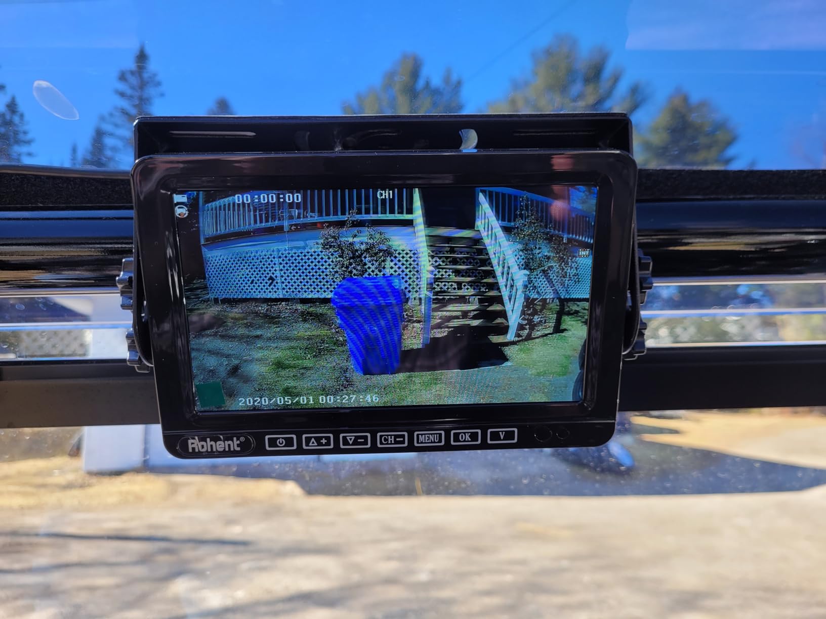 Rohent RV Backup Camera Wired HD 1080P 7 Inch Monitor DVR Recording ...